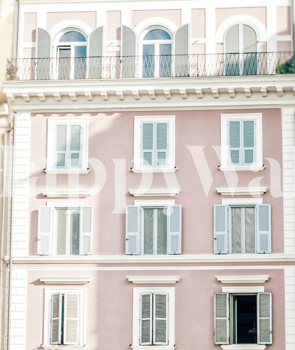 Pink Building in Rome wallpaper - Happywall