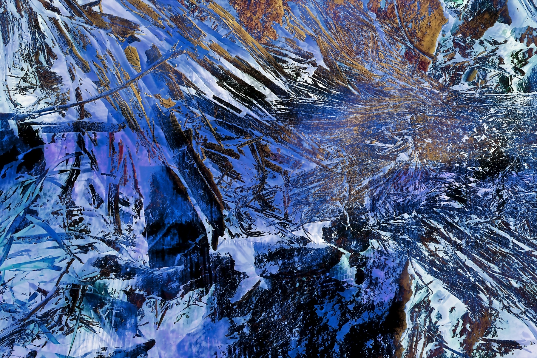 Blue Mountain Dream Textures Wallpaper | Happywall