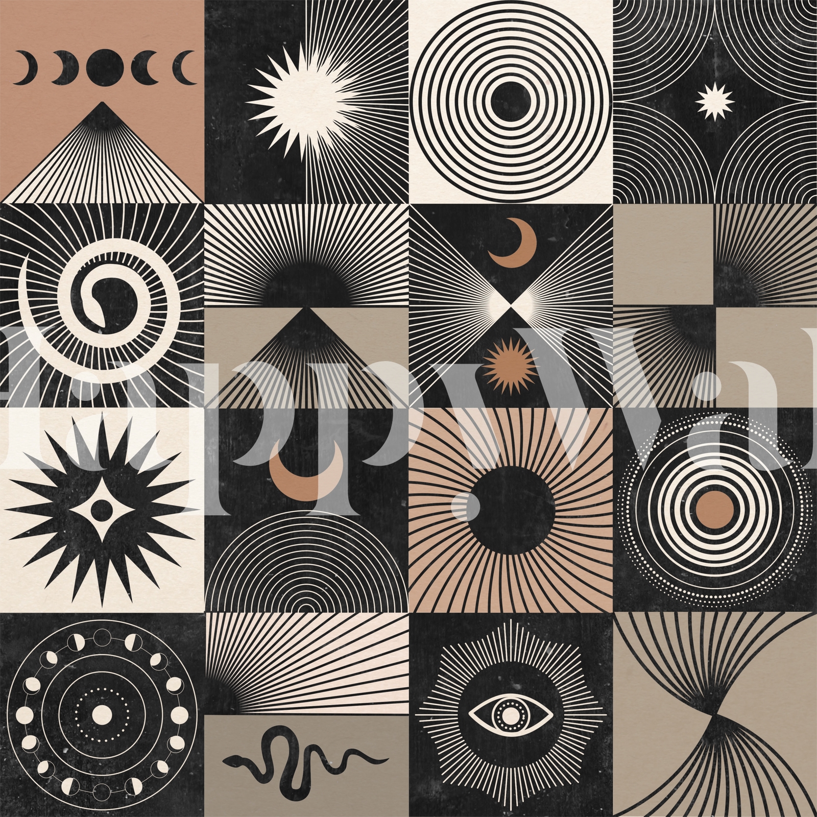 Buy Esoteric Pattern Wallpaper Online | Happywall