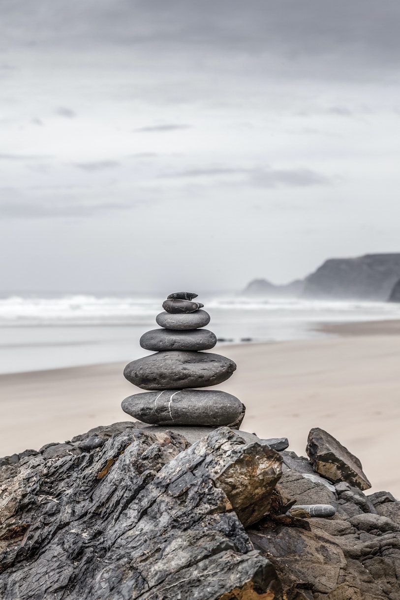 Rock Balancing Portugal wallpaper - Happywall