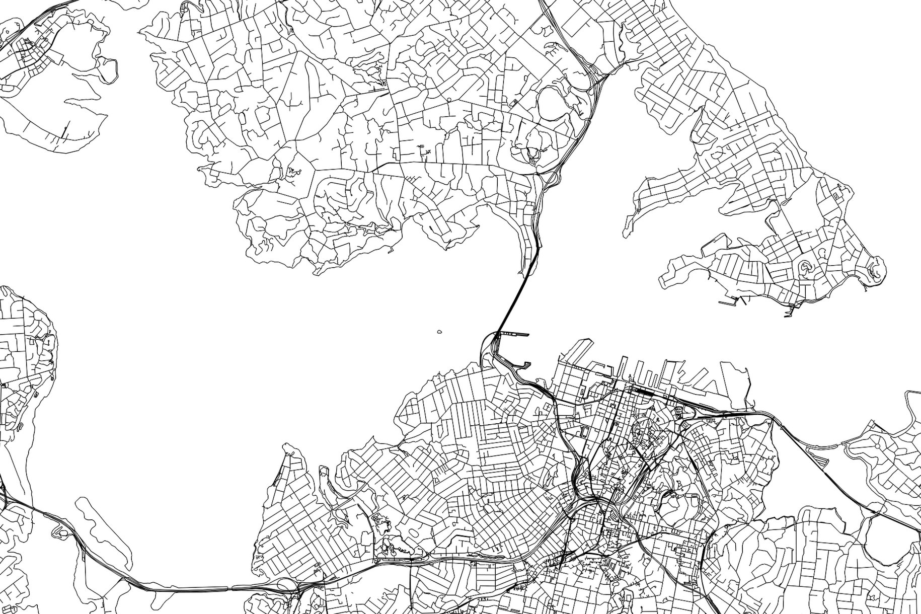 Auckland Map Wallpaper - Buy Online at Happywall