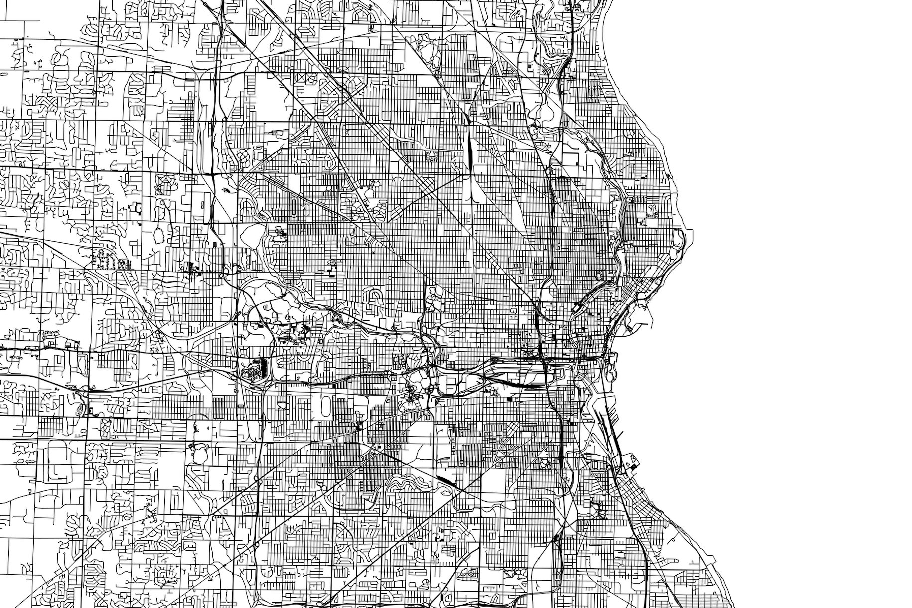 Milwaukee Map Wallpaper & Wall Murals | Milwaukee Wall Décor | Happywall