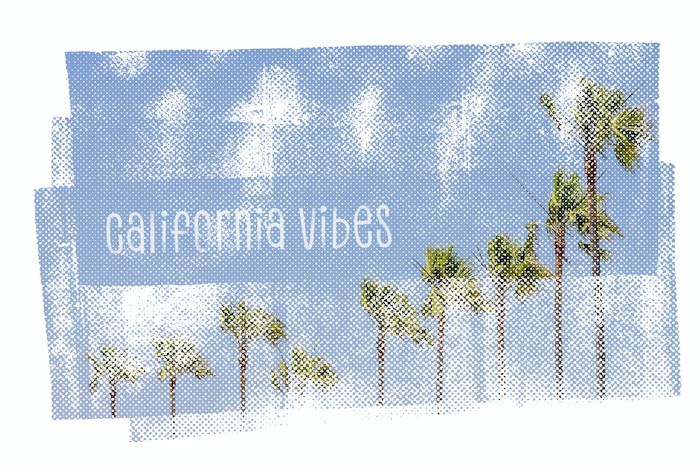 California Vibes Tropical Palm Wallpaper