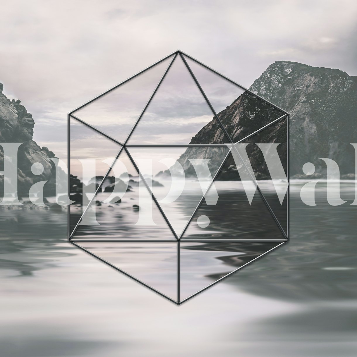 Calm Geometry wallpaper - Happywall