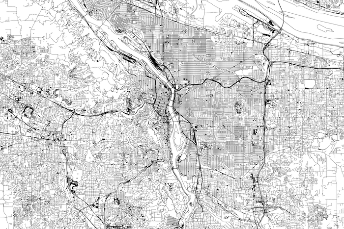 Portland Washington Map