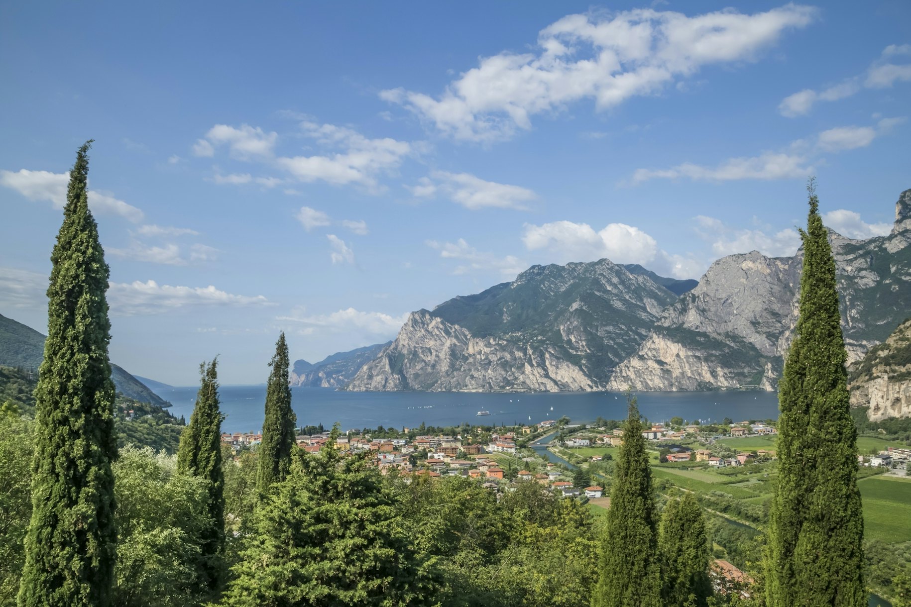 Torbole View to Lake Garda Wallpaper | Happywall