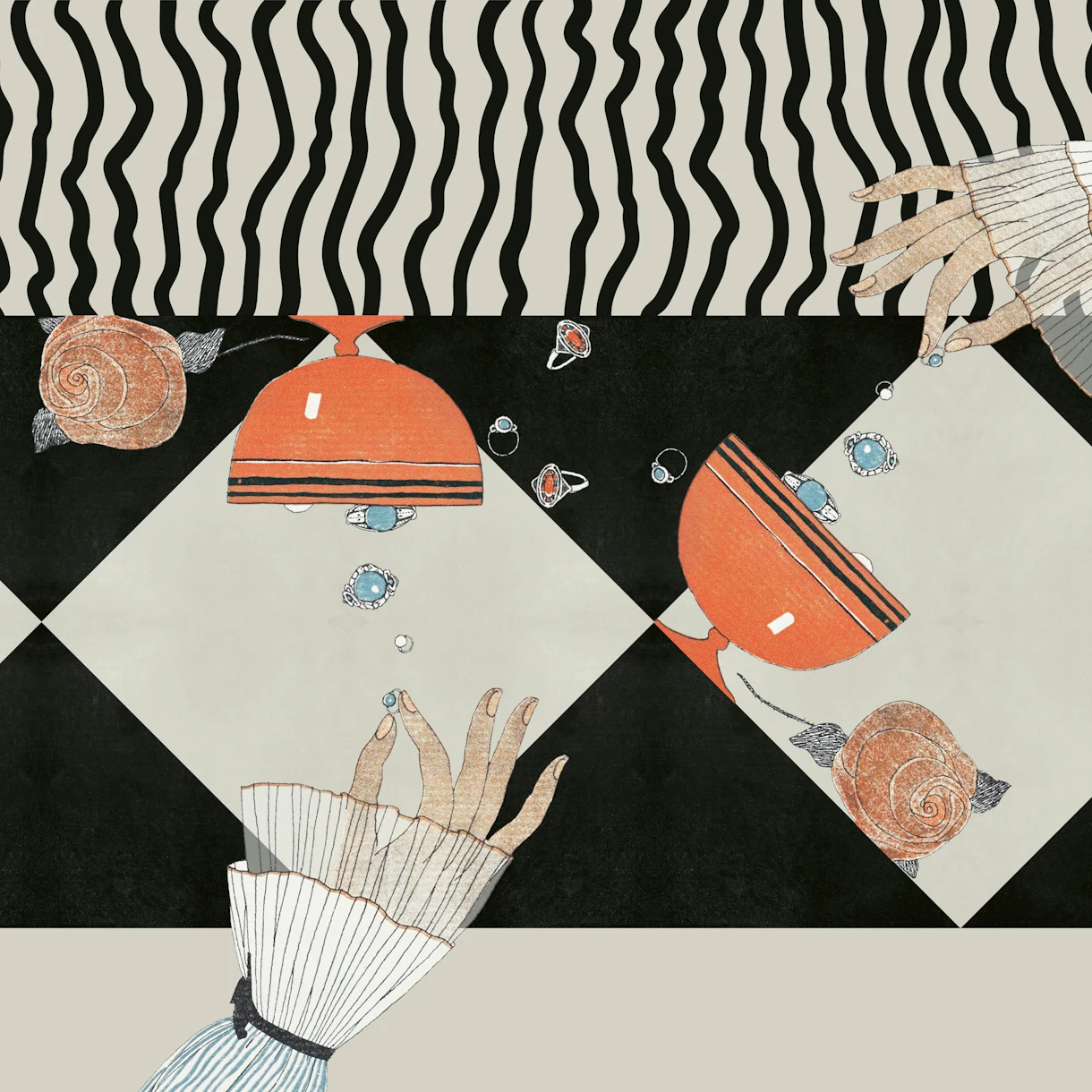Dada Art Wallpaper - Abstract and Unique Wall Design | Happywall