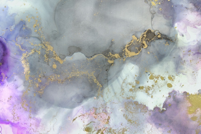 Alcohol Ink Grey Gold Marble Wallpaper - Buy Online at Happywall