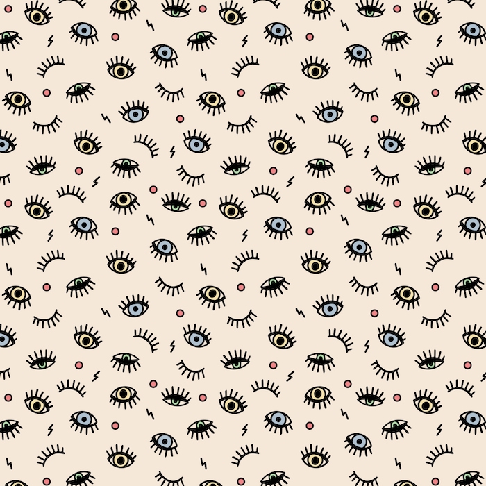 Eye Pattern Wallpaper for Fun Interiors