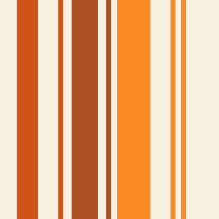 Minimal Stripes Vintage Orange Wallpaper | Happywall