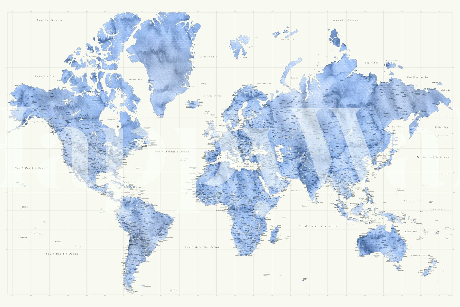 High detail world map Parlan wallpaper - Happywall