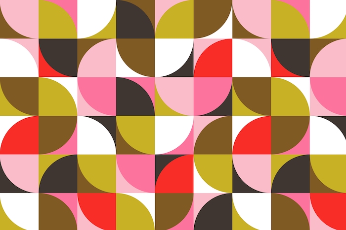 Retro Mod Squares 10 Wallpaper | Happywall