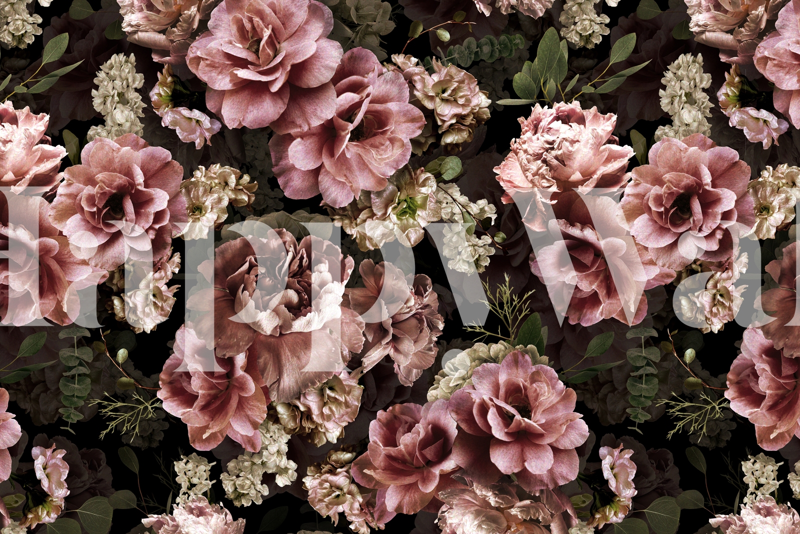Buy Lush Baroque Roses wallpaper - Free shipping