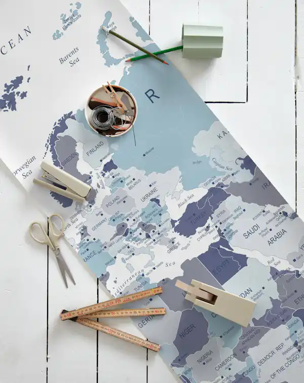 Adventure Awaits World Map wallpaper - Happywall