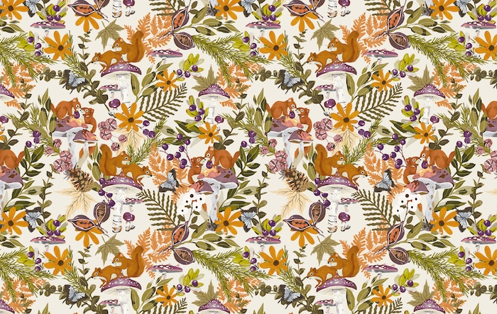 Squirrels Everywhere 2C Wallpaper | Happywall