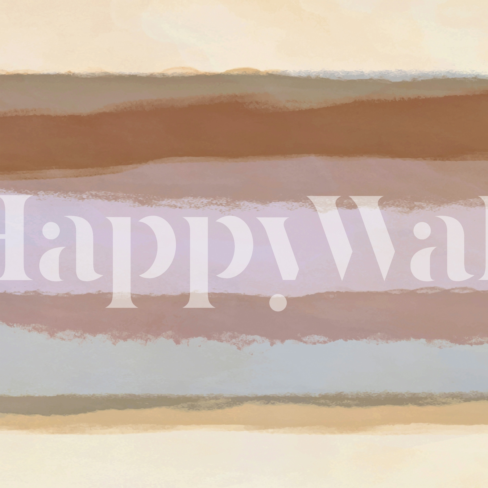 Muted Pastel Stripe Wallpaper for Bedroom