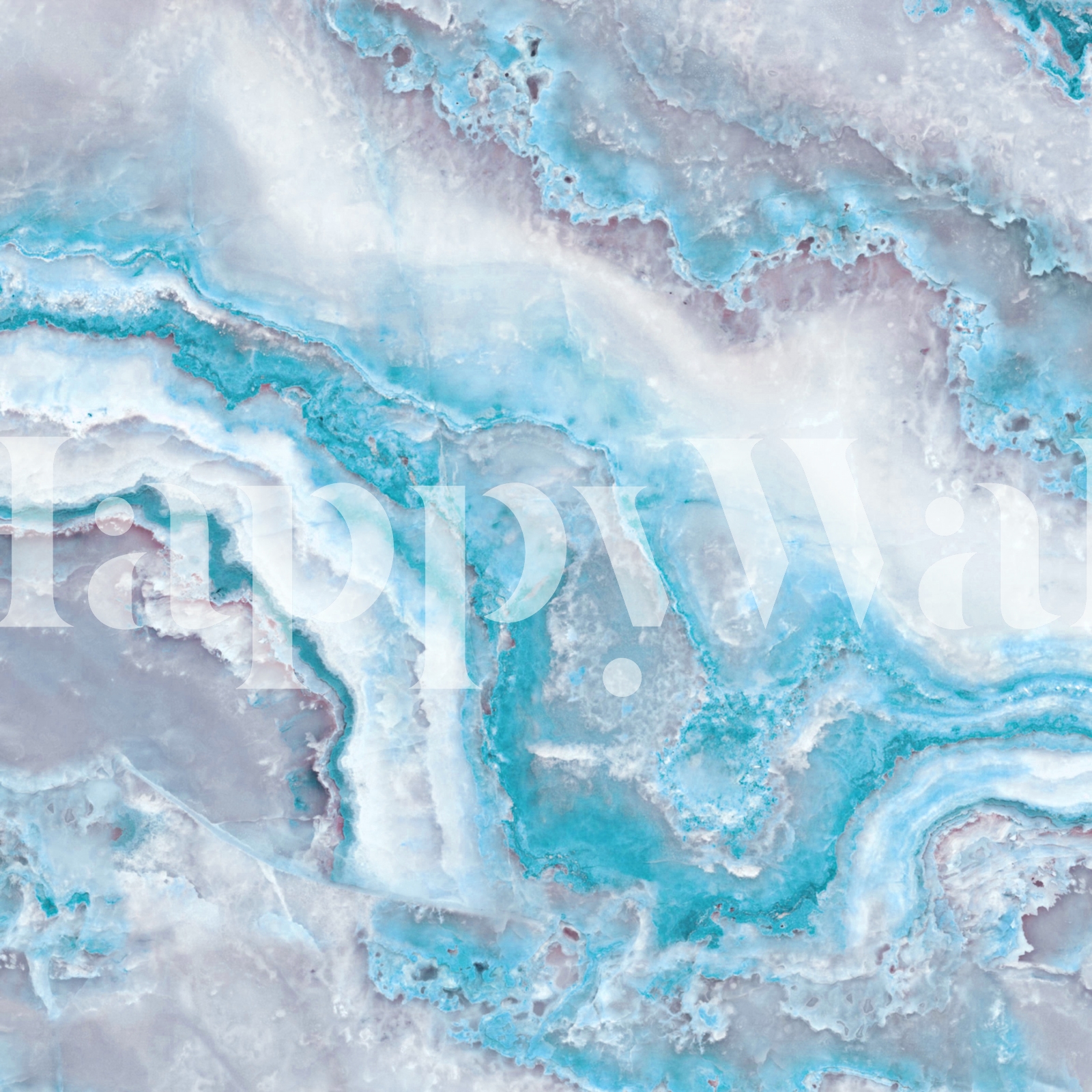Blue Mermaid Ocean Marble Wallpaper | Happywall