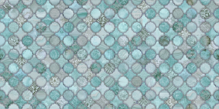 Turquoise Moroccan Pattern Wallpaper