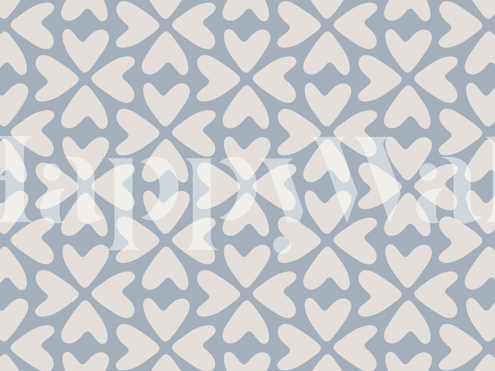 Bold Love Moody Blue Wallpaper - Buy Online | Happywall