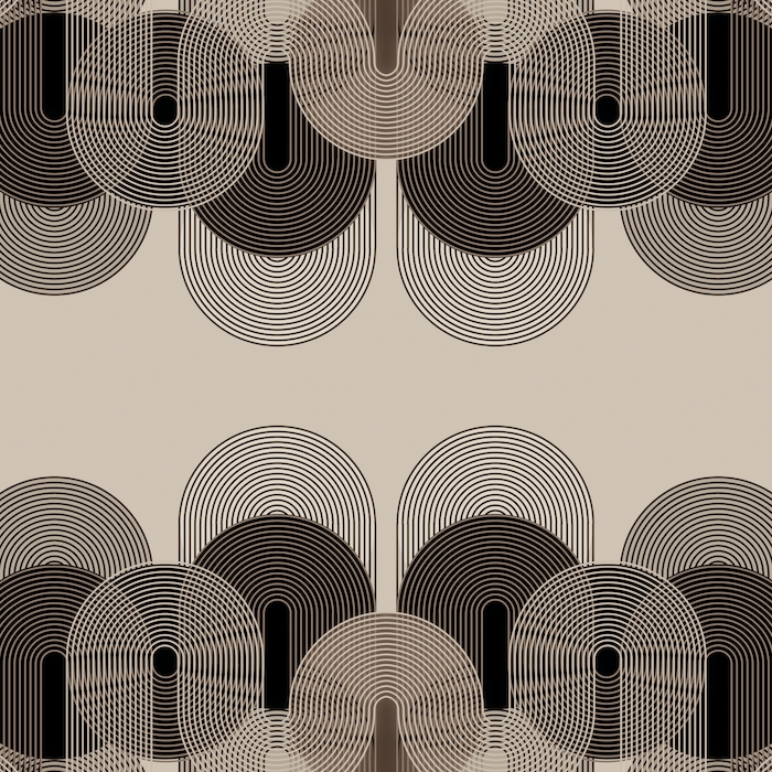 True Seventies Arches Wallpaper - Retro-Inspired Patterns