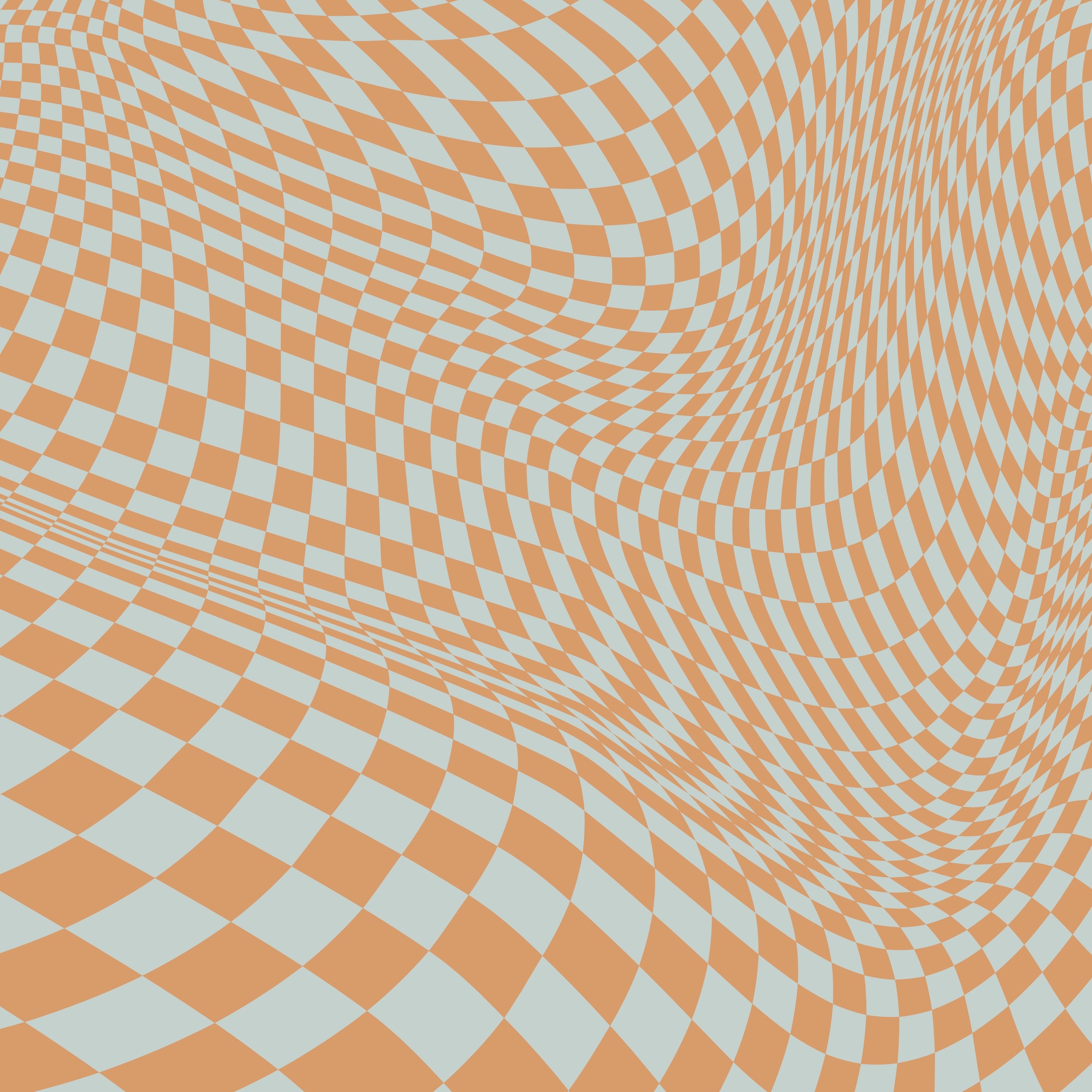 Checkered Wave Neutrals Wallpaper | Happywall