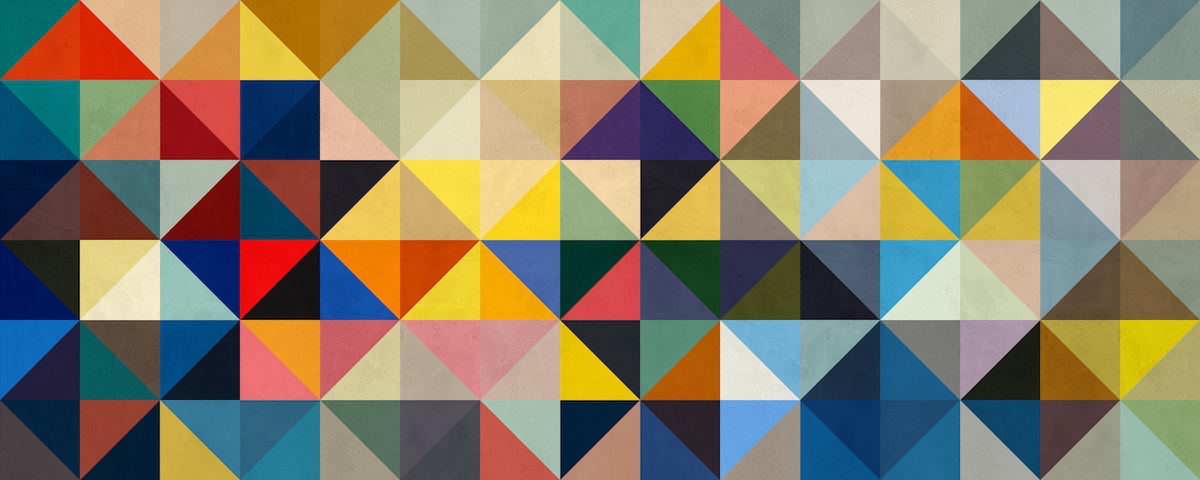 Colorful Geometric Triangles Wallpaper