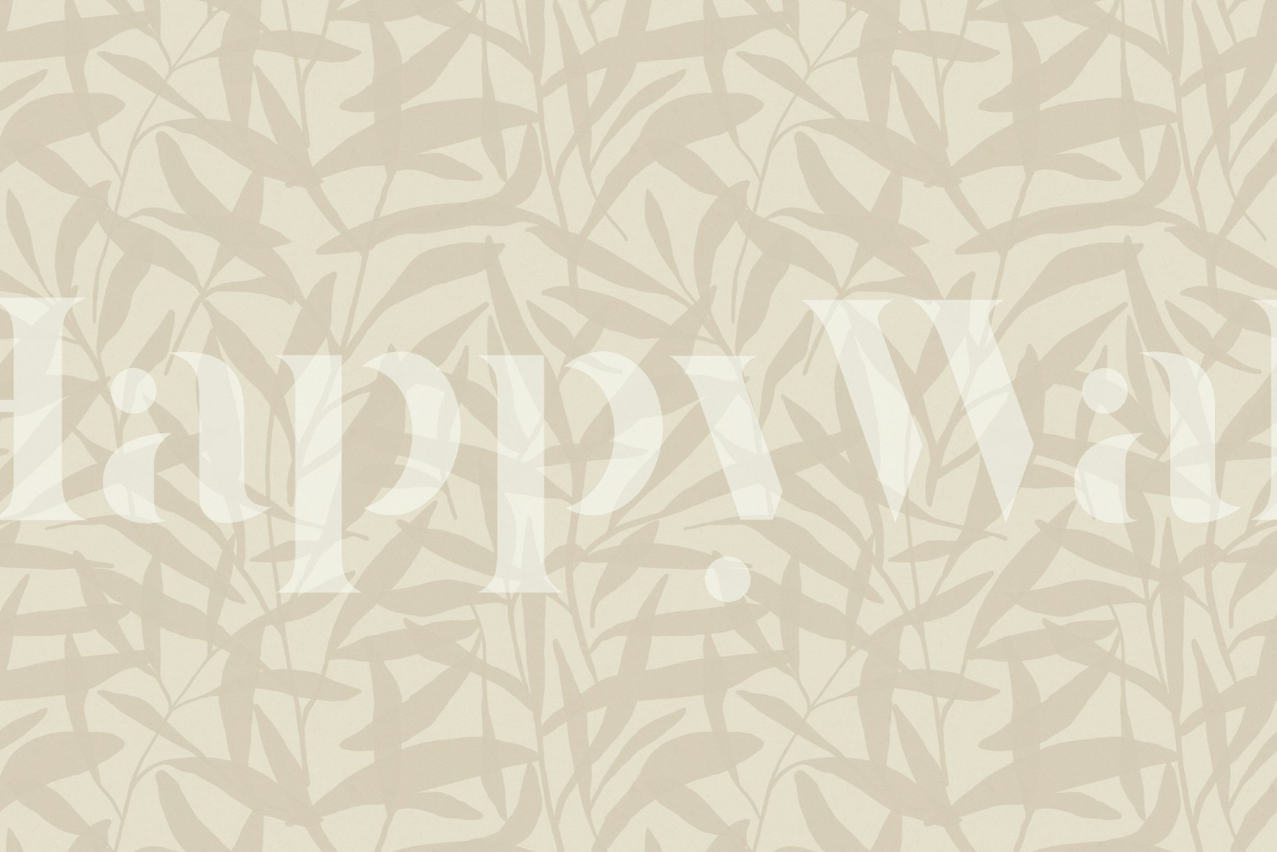 Beige Organic Pattern Wallpaper | Happywall