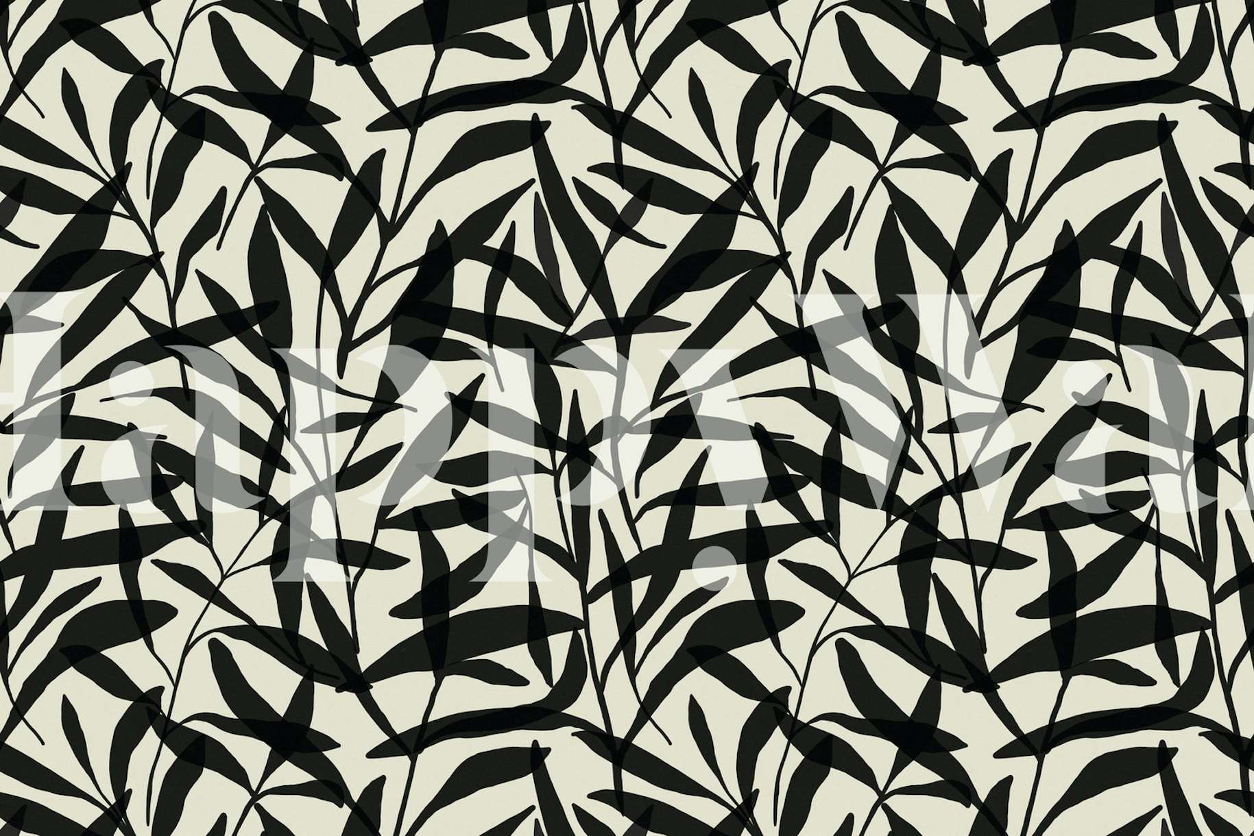 Buy Black White Organic Pattern wallpaper - Happywall