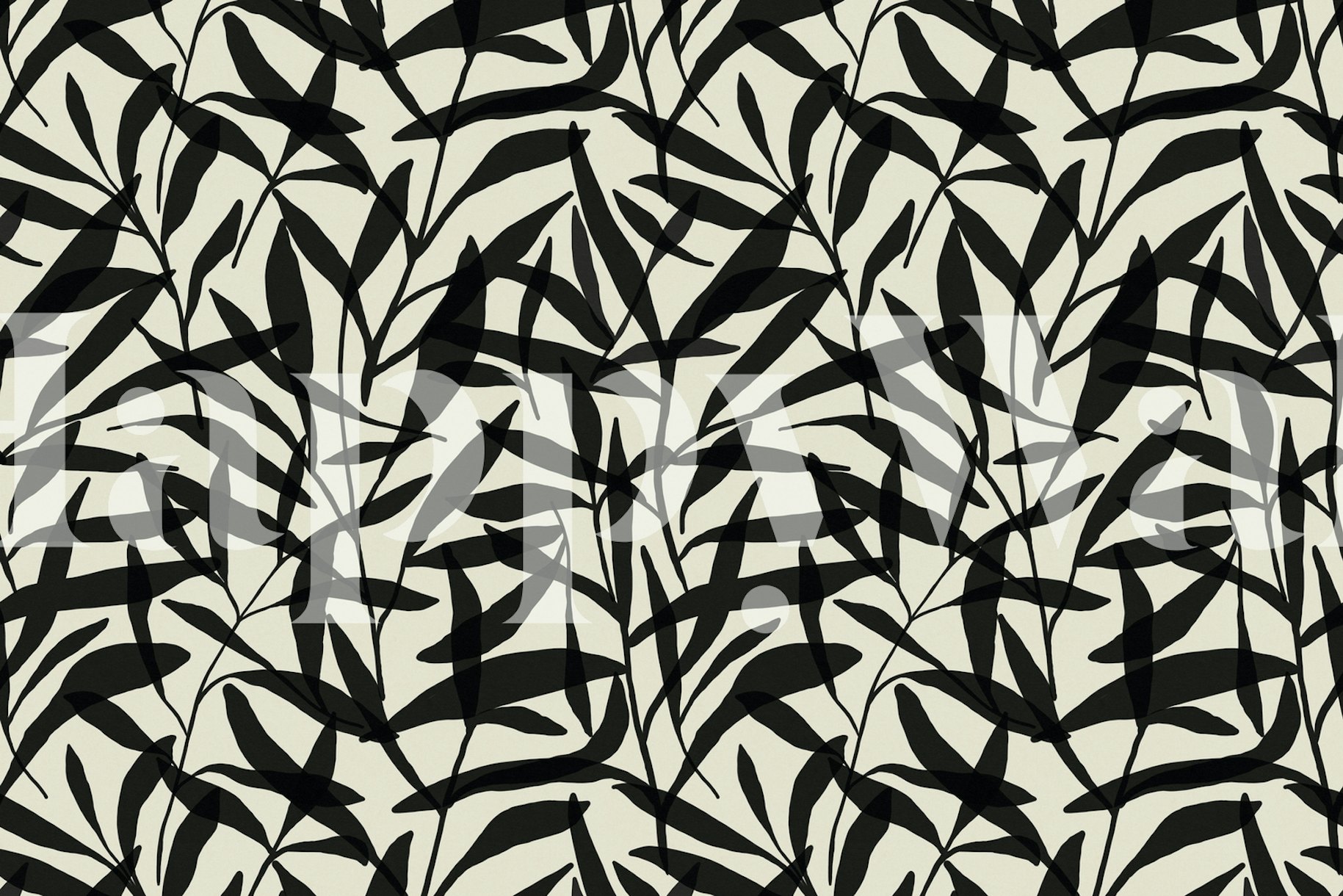 Buy Black and White Organic Pattern Wallpaper Online | Happywall
