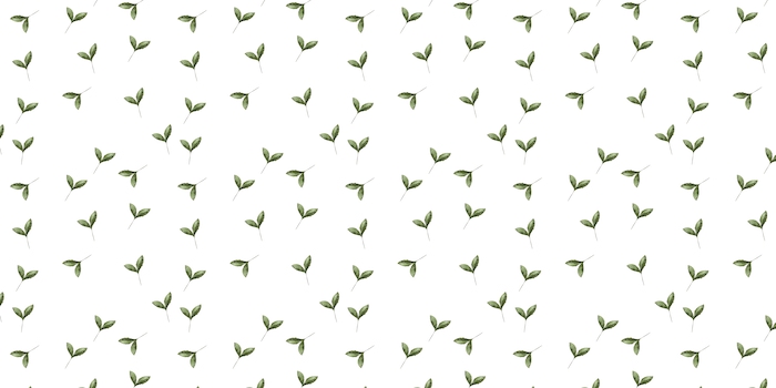 Romantic Hand-drawn Leaves Wallpaper - Buy Online | Happywall
