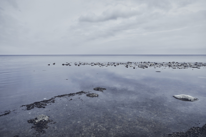 Grey Seascape Wallpaper for Calm Interiors