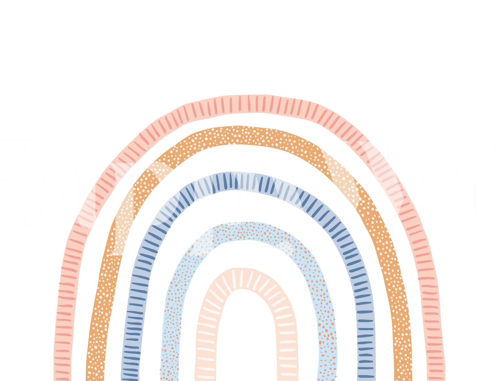 Rainbow Happy Vibes Wallpaper | Colorful Wall Decor | Happywall