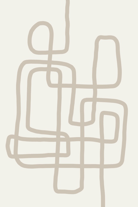 Buy Continuous Line 2 Wallpaper Online | Happywall