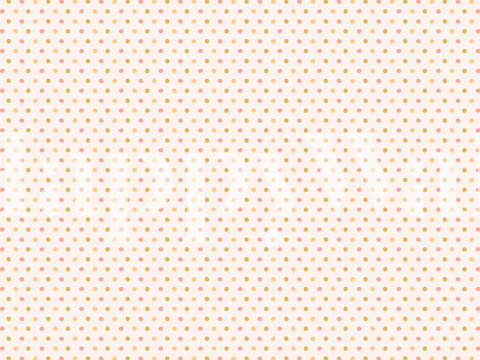 Wonky Dots Multicolor 2 Wallpaper | Happywall