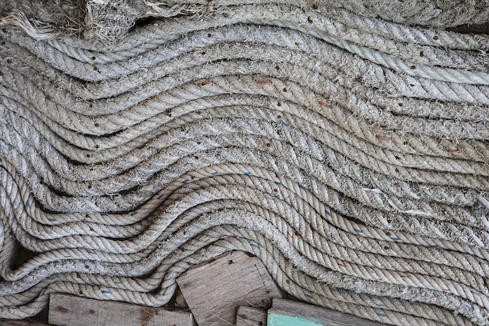 Maritime Rope Collage Wallpaper - Nautical Themed Wall Decor