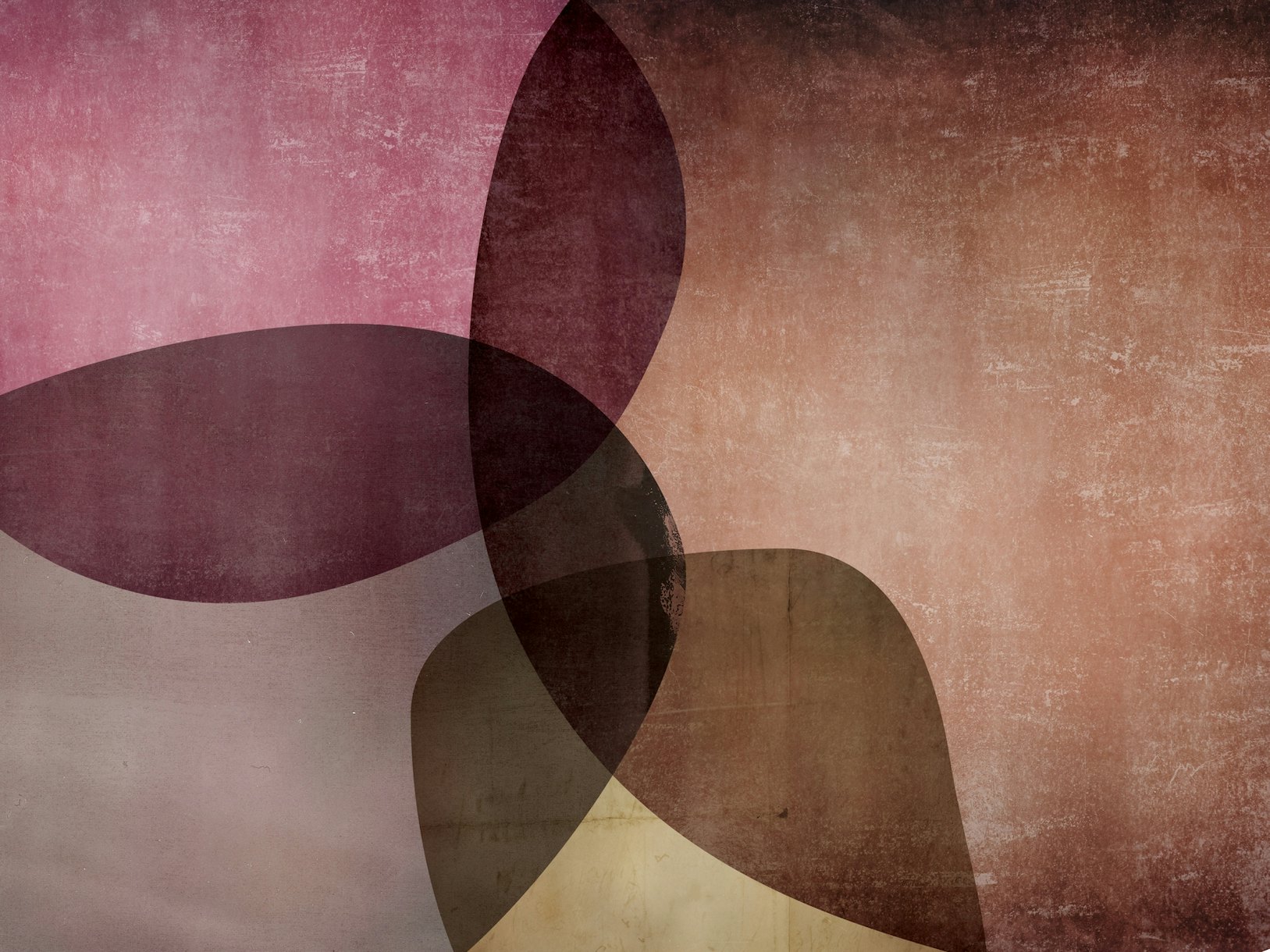 Buy Warm Organic Shapes Wallpaper Online - Happywall