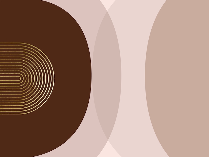 Modern Mid Century Geometric Wallpaper