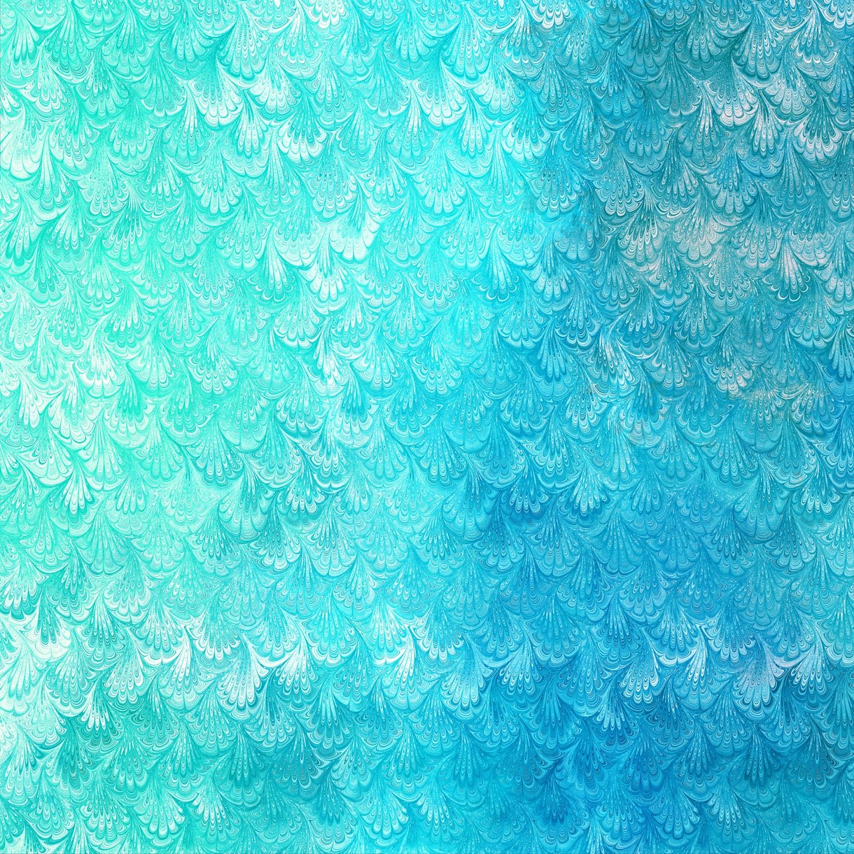 Ocean Blue Mermaid Scales wallpaper - Happywall