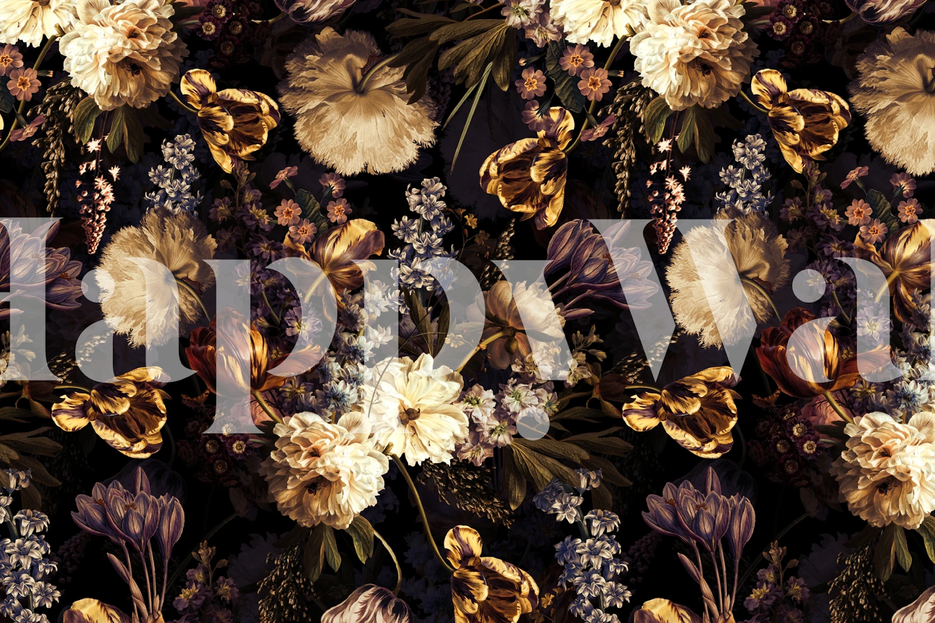 Mysterious Night Garden 8 - Floral Wallpaper | Happywall