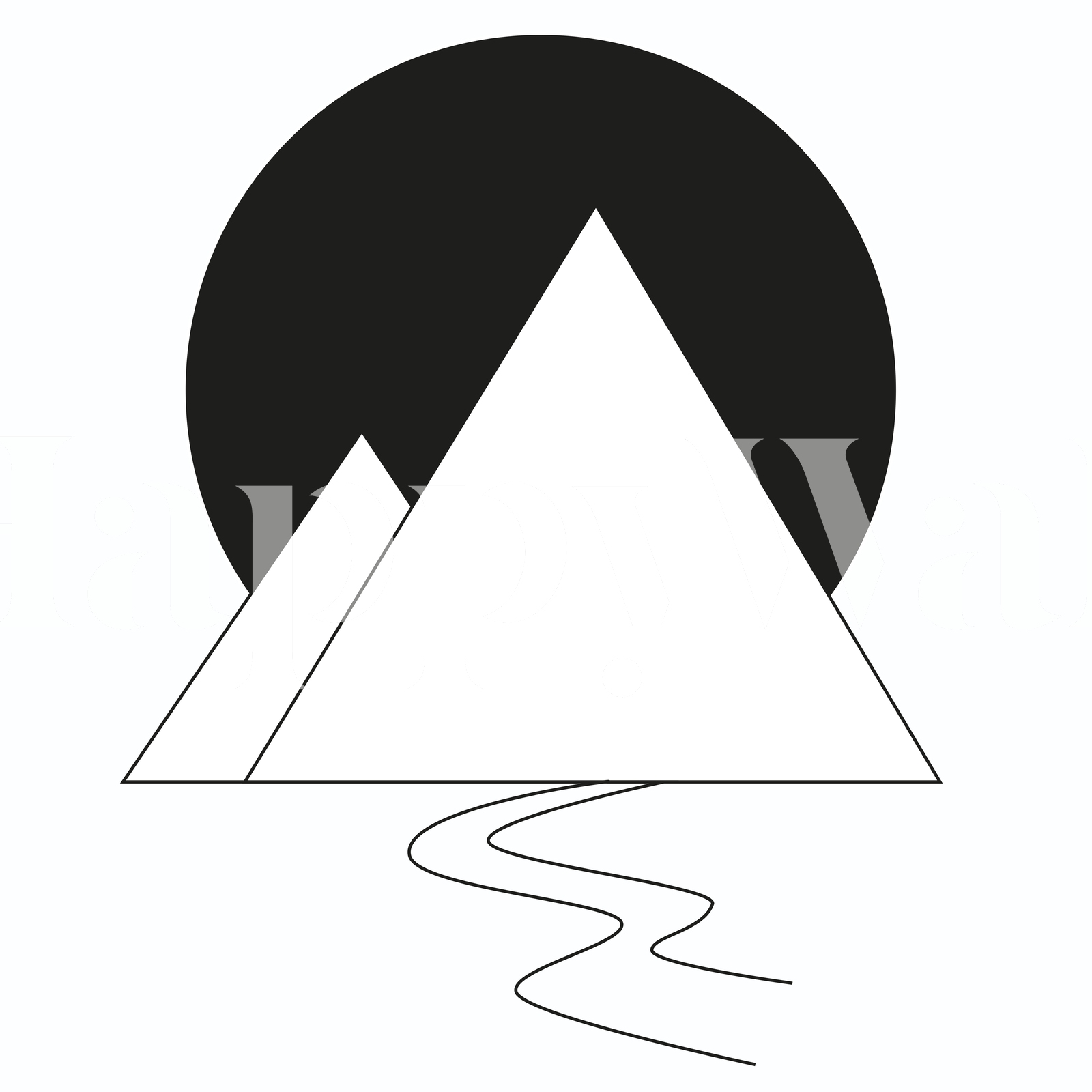 Mountains Sun Geometry Wallpaper - Happywall