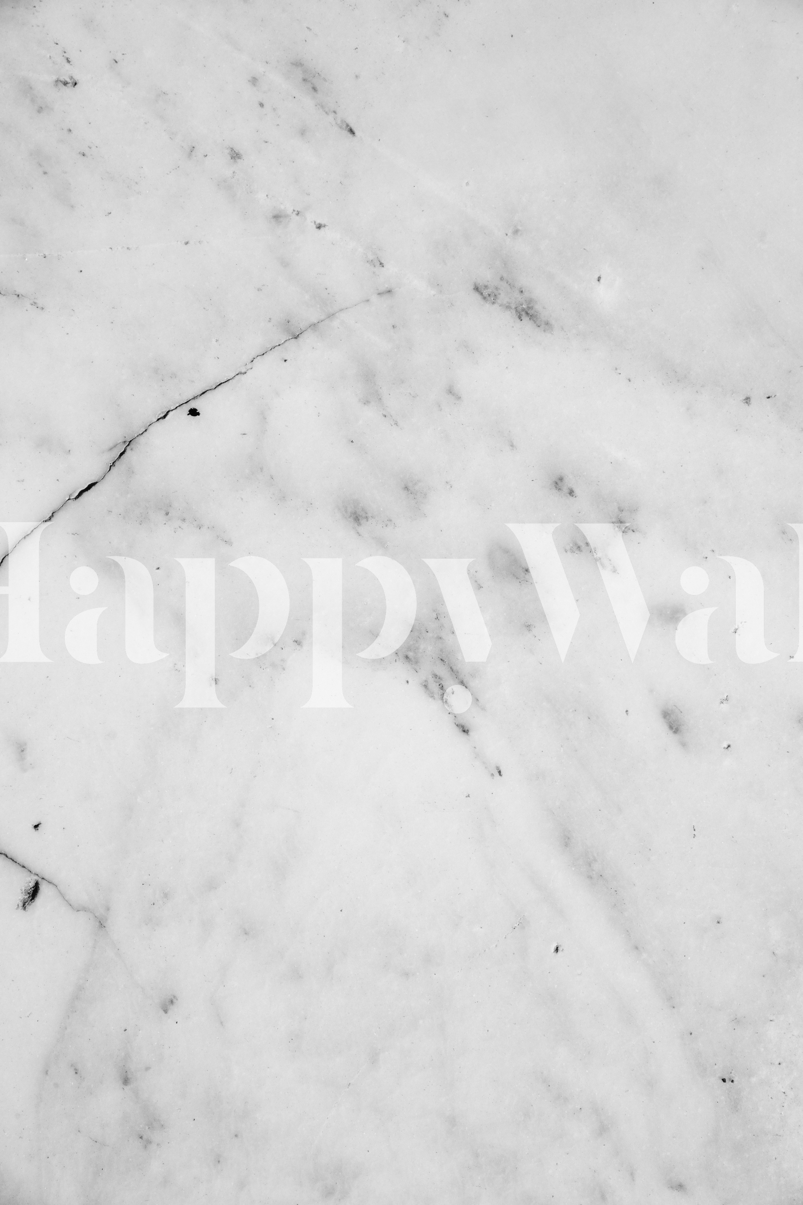 White Marble Glam 1 Wallpaper - Happywall