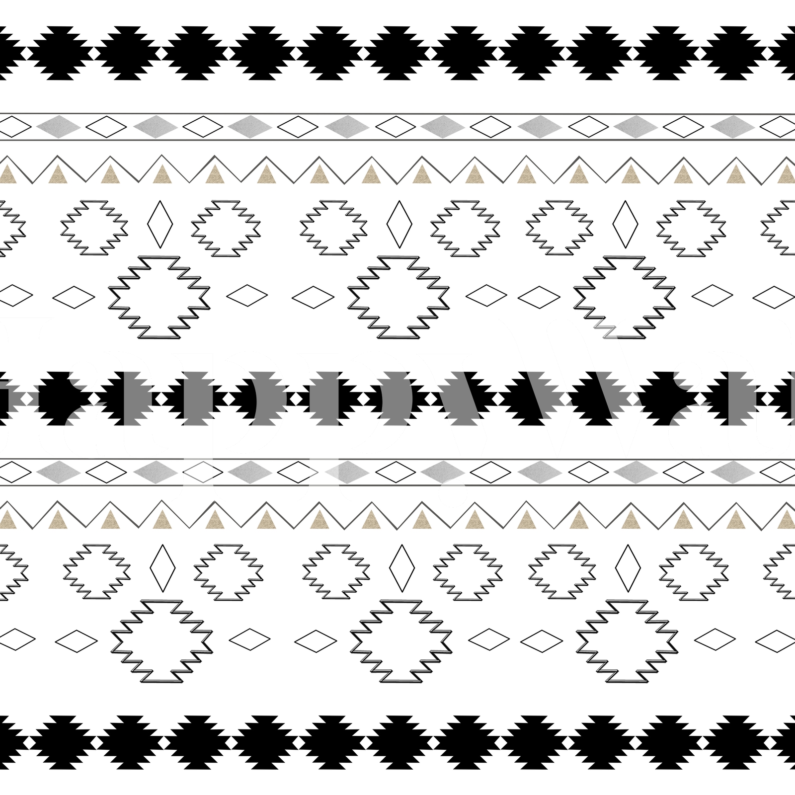 Tribal Boho Pattern Chic 1 Wallpaper - Happywall