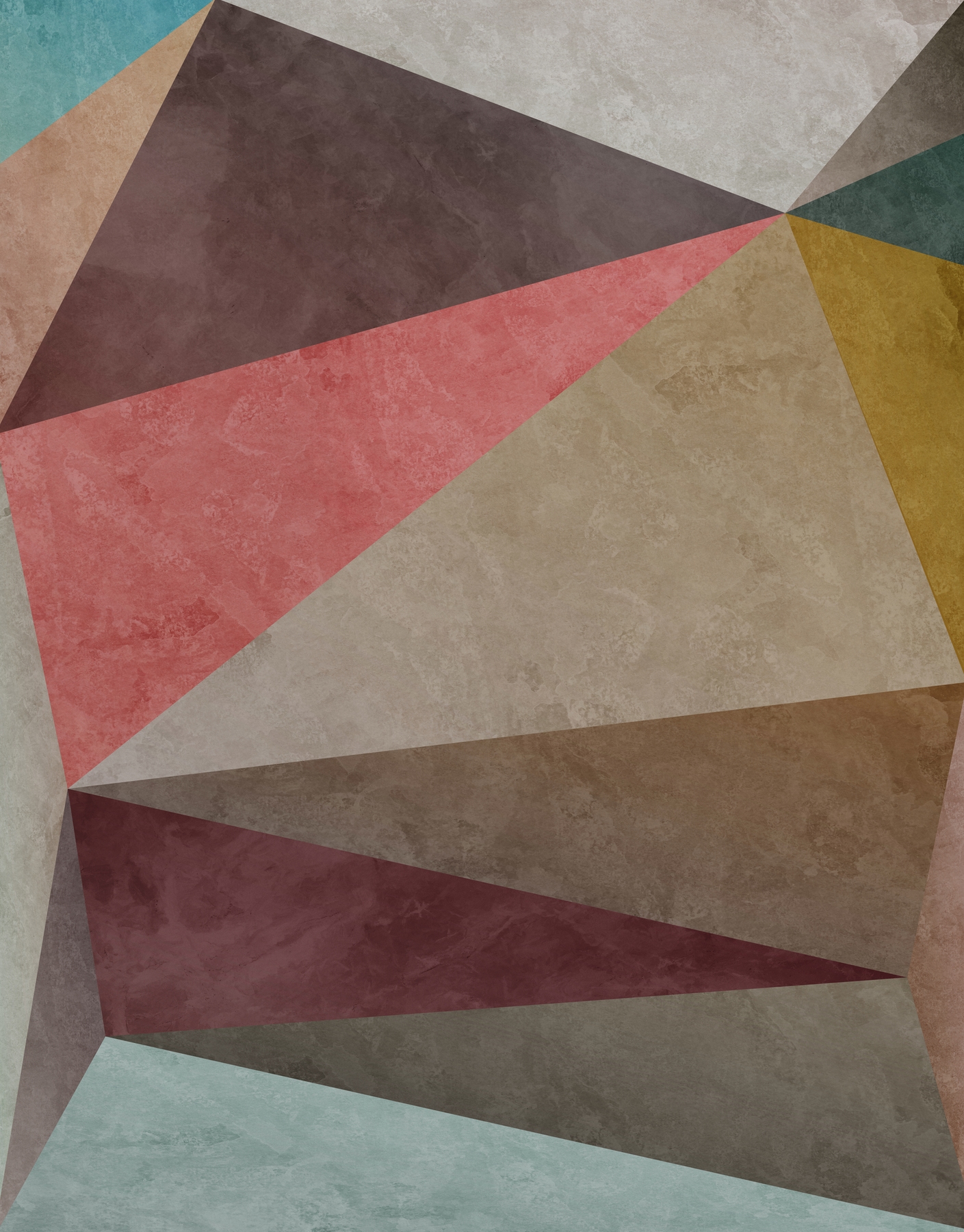 "Buy Connected Triangles 2 Wallpaper Online | Happywall"
