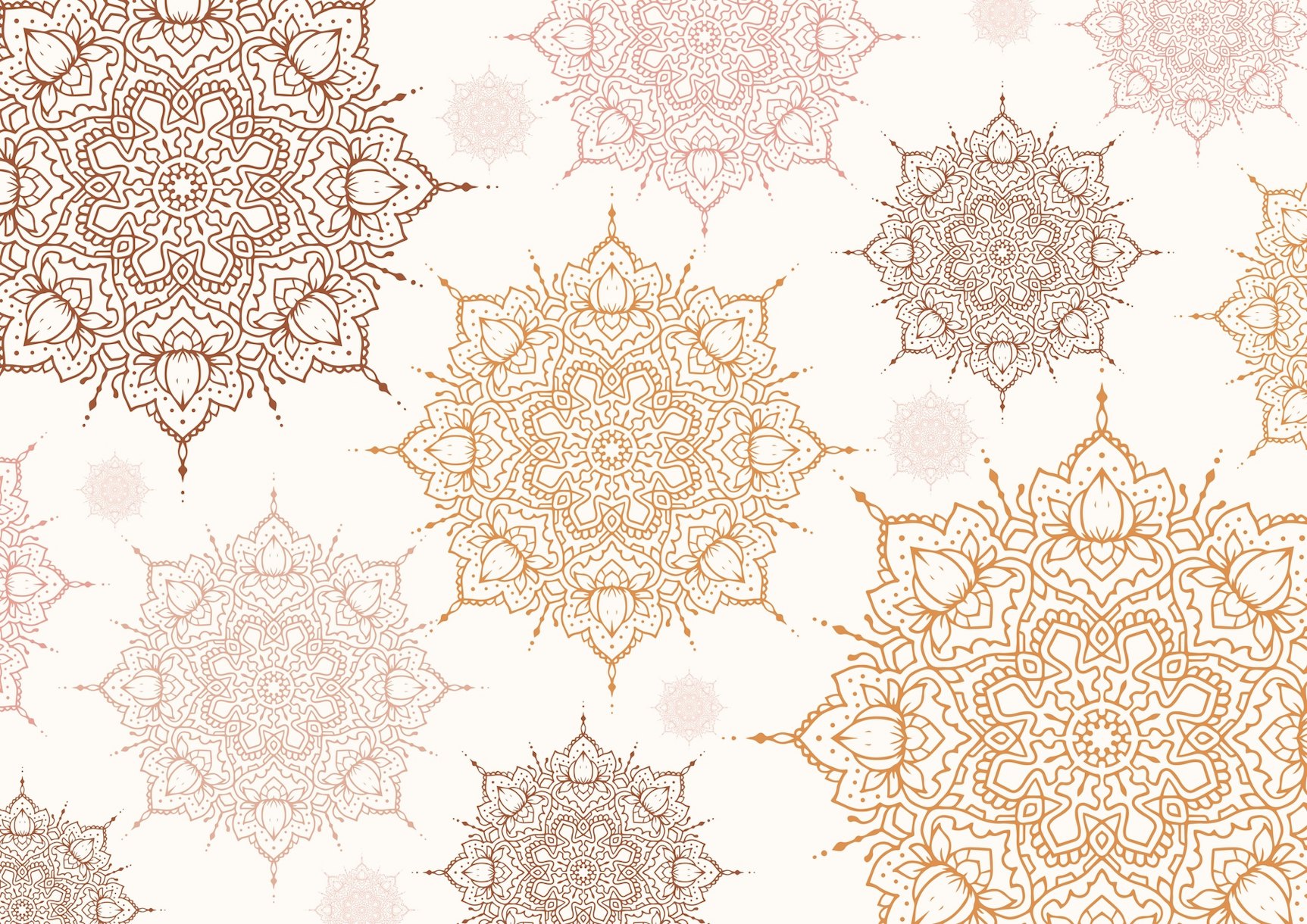 Boho Chic Mandalas wallpaper | Happywall