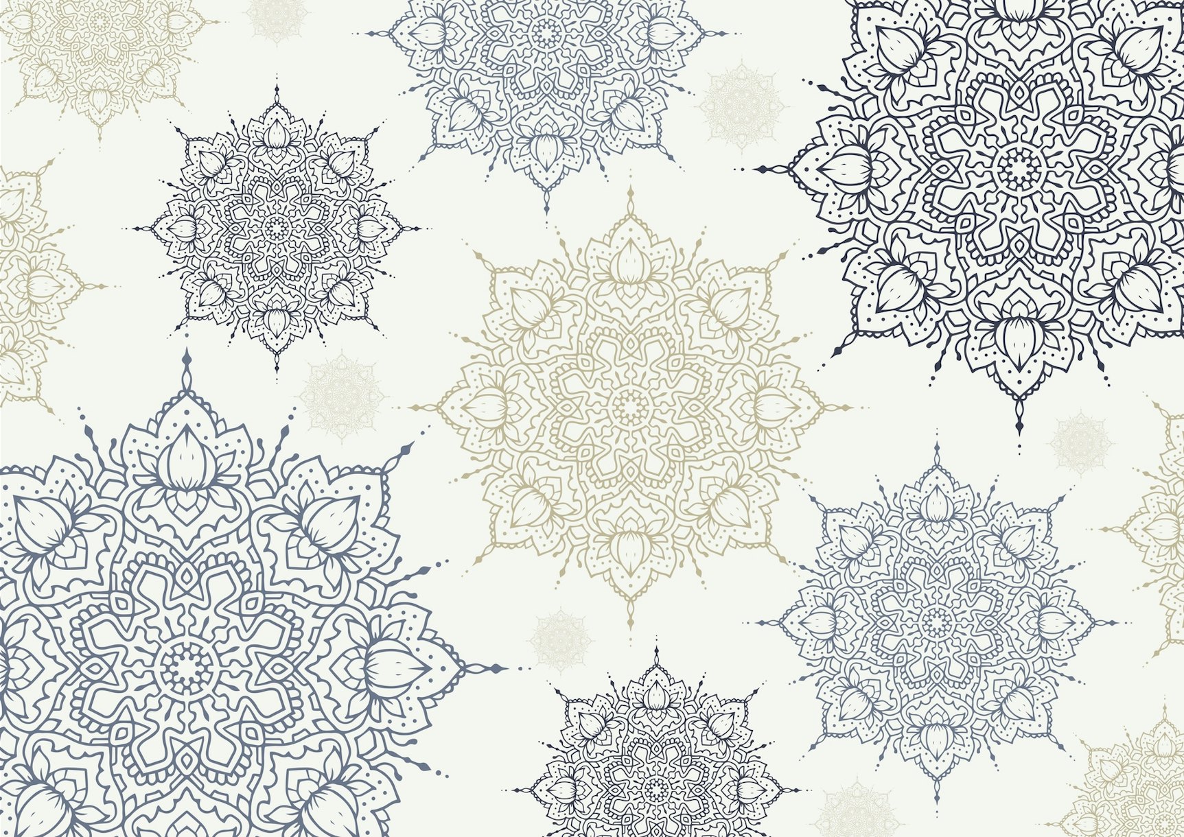 Lotus Mandala Pattern wallpaper - Happywall