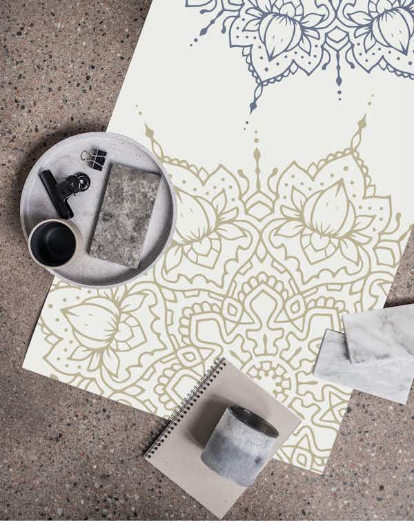 Lotus Mandala Pattern wallpaper - Happywall