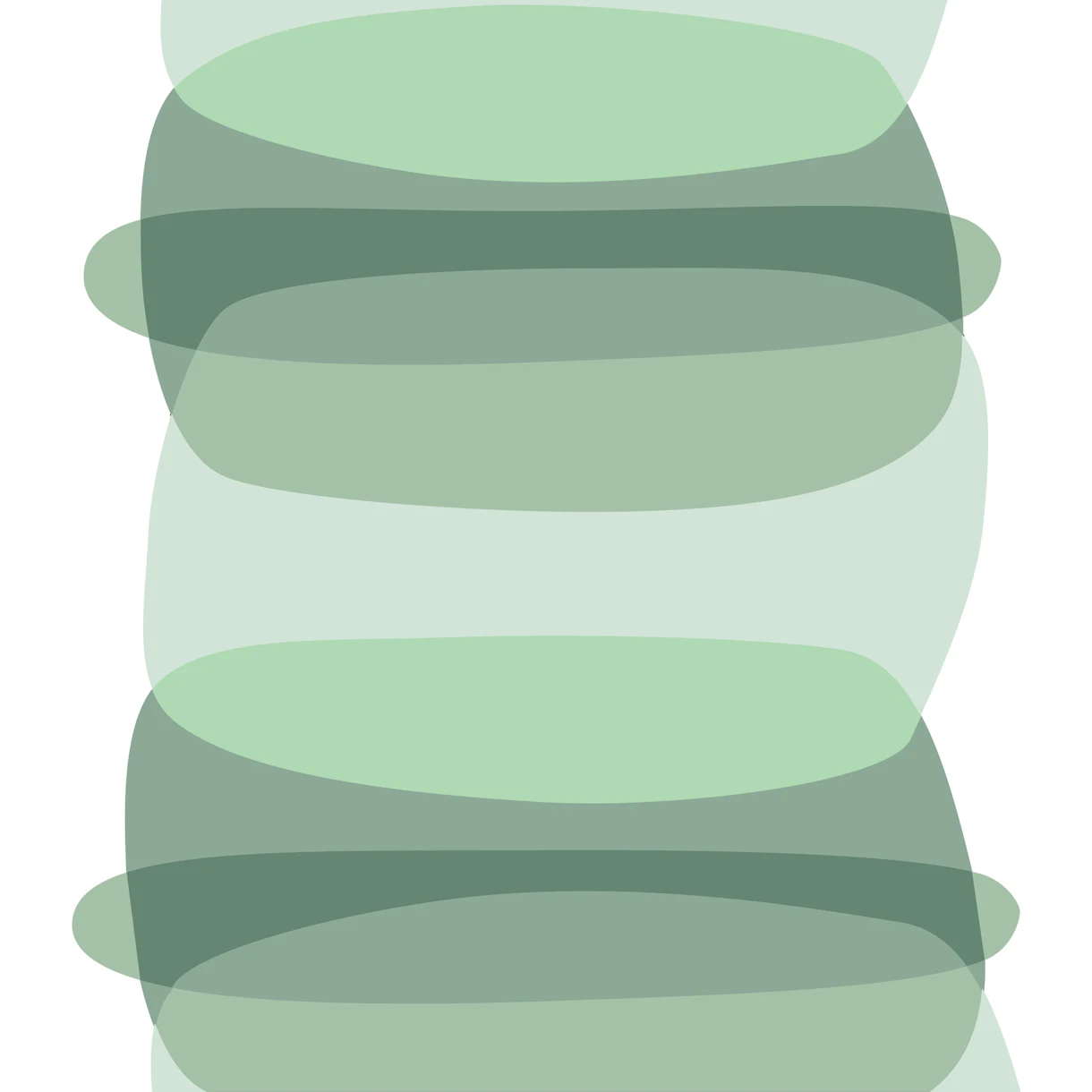 Pebble Shapes Sage Mint Green wallpaper - Free shipping | Happywall