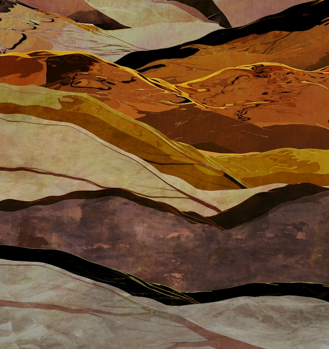 Abstract Mountain Landscape Wallpaper