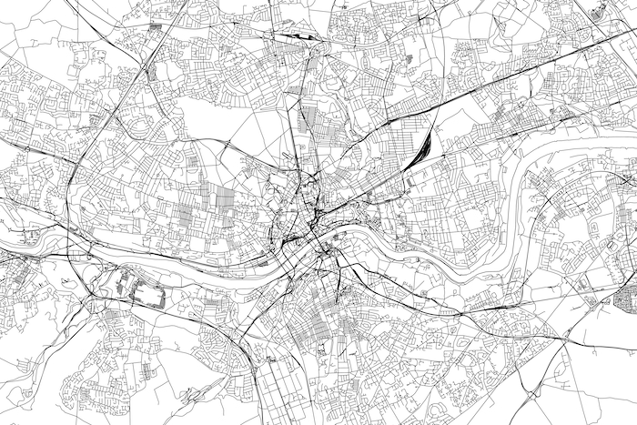 Newcastle Map wallpaper wallpaper | Happywall