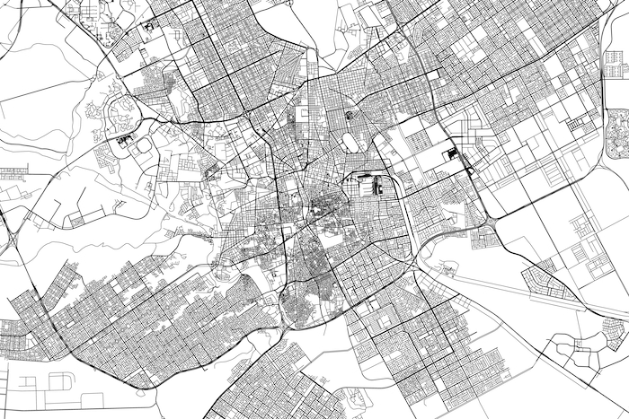 Riyadh Map Wallpaper - happywall.com